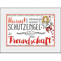 queence Bild Schutzengel Freundschaft, Engel (1 St), rot