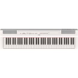 Yamaha Digitalpiano P121WH, Flügelklang mit authentischem Nachhall, weiß