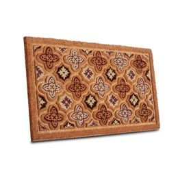 Fußmatte Mix Mats Kokos Moroccan Tiles, Hanse Home, rechteckig, Höhe: 15 mm, Kokos, Schmutzfangmatte, Outdoor, Rutschfest, Innen, Kokosmatte, Flur, weiß