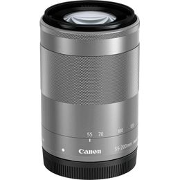 Canon EF-M55-200MM F4.5-6.3 IS STM Zoomobjektiv, silberfarben