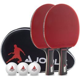 Joola Tischtennisschläger Tischtennis-Set Duo Pro (Set, 6-tlg., mit Bällen, mit Tasche), bunt