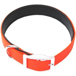 HEIM Hunde-Halsband Biothane, Biothane, gefüttert, neonorange, in 4 Größen, orange