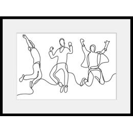 queence Bild Dance Monkey, Menschen, gerahmt, Musik, Spaß, Tanzen, schwarz|weiß