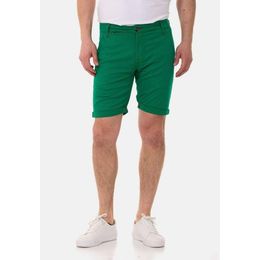 Cipo & Baxx Cipo & Baxx Shorts im einfarbigen Look, grün