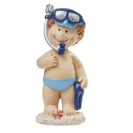 Hobbyfun Dekofigur Badefigur Junge mit Tauch-Ausrüstung