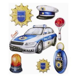 Hobbyfun Aufkleber 3D Sticker XXL Polizei