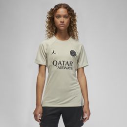 Paris Saint-Germain Strike Third Jordan Dri-FIT Kurzarm-Fußballoberteil aus Strickmaterial für Damen - Braun