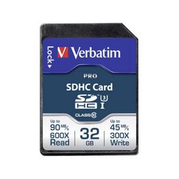 Verbatim SDHC-Karte 32GB Class 10 UHS-I U3 Speicherkarte