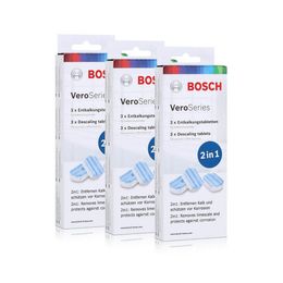 Bosch 3x Bosch VeroSeries TCZ8002 Entkalkungstabletten 2in1 für Kaffeevollau Entkalker