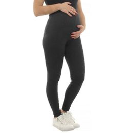 F&K-Mode Umstandsleggings Umstand Leggings Thermo Fleece innen Hose lang