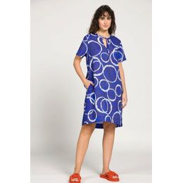Gina Laura Jerseykleid Kleid Identity A-Line Tunika-Ausschnitt Halbarm
