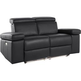 Places of Style 2-Sitzer Kilado, mit Relaxfunktion, verstellbarer Armlehne, Kopfteilverstellung, schwarz