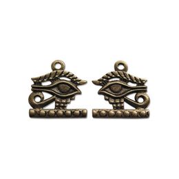 Adelia´s Adelia´s Amulett Anhänger Alte Symbole Talisman, Udjat Auge des Horus - Für Fruchtbarkeit und Stärke, braun