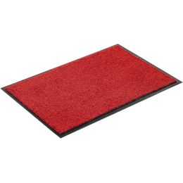 Fußmatte Proper Tex 618, Astra, rechteckig, Höhe: 9 mm, Schmutzfangmatte, In -und Outdoor geeignet, rot