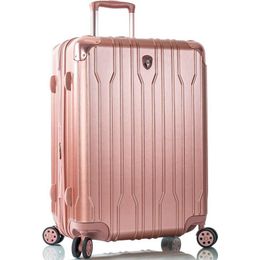 Heys Hartschalen-Trolley Xtrak, 66 cm, 4 Rollen, Reisegepäck Koffer mittel groß TSA Schloss Volumenerweiterung, rosa
