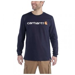 Carhartt - Core Logo L/S - Longsleeve Gr L blau