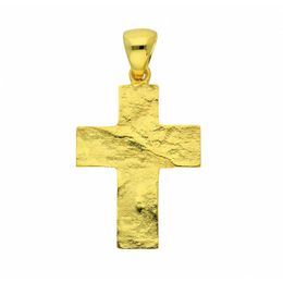 Adelia´s Adelia´s Kette mit Anhänger 333 Gold Kreuz Anhänger, Schmuckset - Set mit Halskette, goldfarben