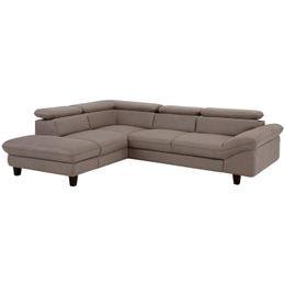 Home Affaire Ecksofa Pilot L-Form, braun