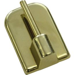 Gardinenstangenhalter, Gardinia, Gardinenstangen, (Set, 4-St), Serie Vitragestange flachoval Ø 11 mm, goldfarben