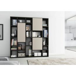 Fif Möbel fif möbel Raumteilerregal TORO 540-3, Breite 214 cm, beige|braun|schwarz
