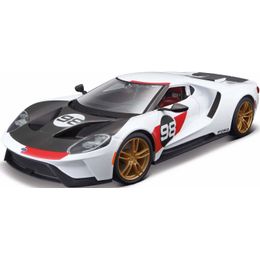 Maisto® Sammlerauto Ford GT 21 Heritage, Maßstab 1:18, schwarz|weiß