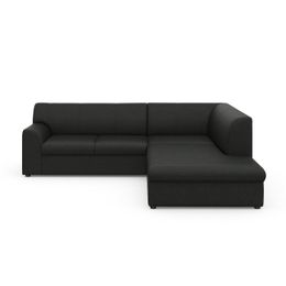 DOMO collection Ecksofa Topper, mit Ottomane, wahlweise mit Schlaffunktion, grau