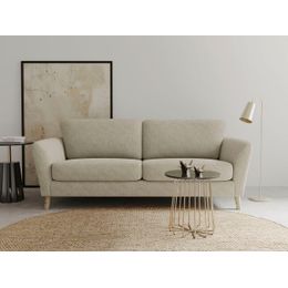 Home Affaire 3-Sitzer MARSEILLE Sofa 206 cm, mit Massivholzbeinen aus Eiche, verschiedene Bezüge und Farbvarianten, grau