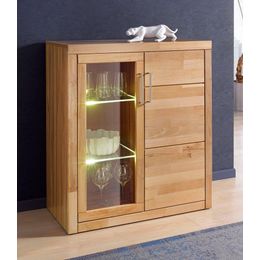 Woltra Vitrine Höhe 100 cm, braun