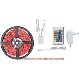 Paulmann LED-Streifen FN SimpLED Strip, 1-flammig, Set 5m, RGB 20W, 230/12V, DC, Weiß Metall, Kst, weiß