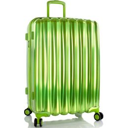 Heys Hartschalen-Trolley Astro, 76 cm, 4 Rollen, Reisegepäck Koffer groß Reisekoffer TSA Schloss Volumenerweiterung, grün