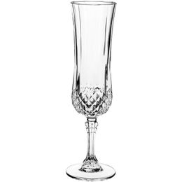 ECLAT Sektglas Longchamp, Glas, 6-teilig, 140 ml, Made in France, weiß