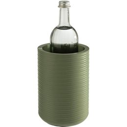 APS Wein- und Sektkühler ELEMENT, auch als Vase nutzbar, Beton, Höhe 19 cm, grün