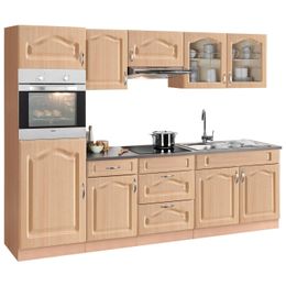 Wiho-Küchen wiho Küchen Küchenzeile Linz, ohne E-Geräte, Breite 270 cm, beige|grau