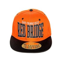 RED BRIDGE RedBridge Baseball Cap Durham mit kontrastfarbigem Schirm, orange|schwarz