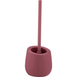 Wenko WC-Garnitur Badi, altrosa, aus Keramik, rosa|schwarz