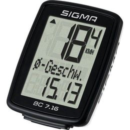 Sigma Sport Fahrradcomputer BC 7.16, schwarz