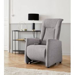 Sit & More sit&more TV-Sessel Melissa, wahlweise elektrisch oder manuell verstellbar, optional Aufstehhilfe, grau