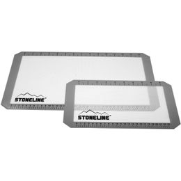 Stoneline Backmatte, Silikon (Set, 2-tlg), Glasfaser mit Silikonbeschichtung, weiß