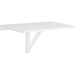 Home Affaire Klapptisch Trend, aus weiß lackiertem MDF Holz, platzsparend, Tischplattenstärke 1,8 cm, weiß