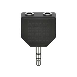 Hama Audio-Adapter 3,5-mm-Klinke zu 3,5-mm-Klinke, schwarz