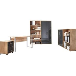 BMG Möbel Büro-Set Tabor Mini Kombi 1, beige