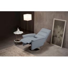 Egoitaliano Sessel Kelly, drehbar, manuelle Relaxfunktion mit Push-Back-Mechanismus, blau