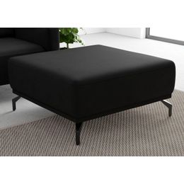 Sit & More sit&more Hocker Bailando, mit Federkern und schwarzen, matten Metallfüßen, schwarz
