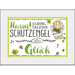 queence Bild Schutzengel Glück, Engel (1 St), grün