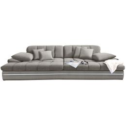 Mr. Couch Big-Sofa Biarritz, wahlweise mit Kaltschaum (140kg Belastung/Sitz), Kopfteilverstellung, beige|braun