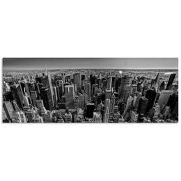 Artland Hakenleiste Luftbild von Manhattan New York City USA, MDF, schwarz