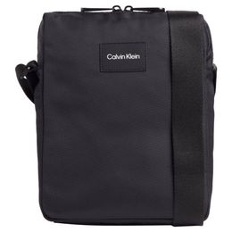 Calvin Klein Mini Bag CK MUST T REPORTER, mit Logo-Aufnäher Herren Schultertasche Recycelte Materialien, schwarz