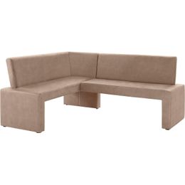 Home Affaire Eckbank Barcelona, In verschiedenen Stoffen und Farben, beige