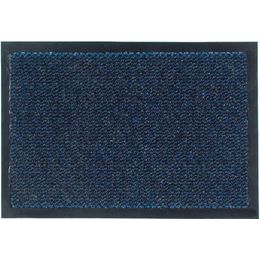 Fußmatte Saphir 617, Astra, rechteckig, Höhe: 7 mm, Schmutzfangmatte, In -und Outdoor geeignet, blau