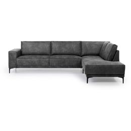 Places of Style Ecksofa Oland 289 cm, im zeitlosem Design und hochwertiger Verarbeitung, grau